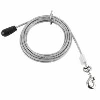 China Reflective Heavy Duty Dog Tie Out Cable with 100 Pounds Capacity and 20-Foot Length for Large Dogs for sale