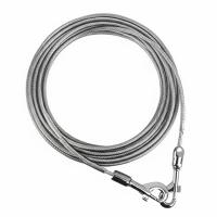 China Reflective Heavy Duty Dog Tie Out Cable with 100 Pounds Capacity and 20-Foot Length for Large Dogs for sale