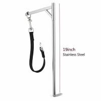 China Adjustable Dog Tie Out Cable with Stainless Steel Snap Hook for High Durability Grooming Noose for sale