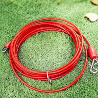 China Retractable PVC Coated Dog Tie Out Cable with 12ft Length and Eco-Friendly Design for sale