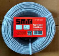 China Clear Vinyl Coated Galvanized Steel Wire Rope 2.0mm Diameter with 1770 MPa Tensile Strength for Safety Protection for sale