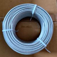 China 4mm Galvanized Steel Wire Rope with 6000Kn Breaking Force and PVC Coating for Window Regulator Cable for sale