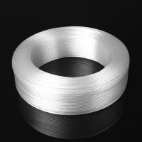 China Clear Vinyl Coated Galvanized Steel Wire Rope 3.0mm Diameter with 350 kgs Breaking Strength for Safety Protection for sale
