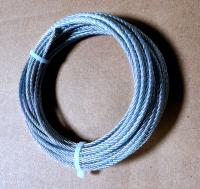 China 2.0mm 7x7 Structure Galvanized Steel Wire Rope with 6m Length for Safe Protection for sale
