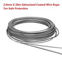 China 2.0mm 7x7 Structure Galvanized Steel Wire Rope with 1770 MPa Tensile Strength for Safe Protection for sale