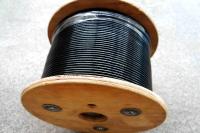 China 7x19 Structure 6mm Black Nylon Coated Gym Cable with 2400 lbs Breaking Strength and 1000m Length for sale