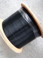 China 7x19 Structure 6mm Black Nylon Coated Gym Cable with 2400 lbs Breaking Strength and 1000m Length for sale