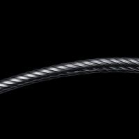 China 7x19 Structure Black Nylon Coated Gym Cable with 2400 lbs Breaking Strength for Fitness Equipment for sale