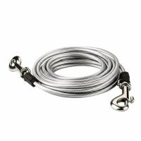 China Heavy Duty Dog Tie Out Cable with 100 Pounds Capacity and 20 Foot Length - Weather-resistant and Rust-proof for sale