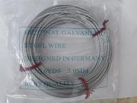 China Galvanized Steel Wire Rope 7x7 Structure 3.0mm Diameter 36 Yards Length Aircraft Cable for sale
