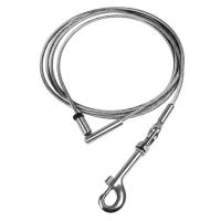 China High Carbon Steel Dog Tie Out Cable with 1000lbs Tensile Force and 20 Foot Length for Secure Pet Restraint for sale