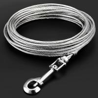 China Heavy Duty 30 Foot Tie Out Cable for Large Dogs with 100 Pounds Capacity and Weather-Resistant Design for sale