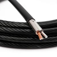 China 7x19 Structure Black Nylon Coated Gym Cable with 2400 lbs Breaking Strength for Fitness Equipment for sale