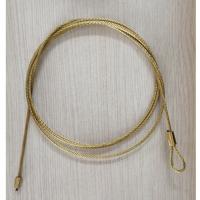 China 7x7 Construction Copper Coated Garage Door Cable Assembly with 1770MPa Tensile Strength Galvanized Steel Wire Rope for sale