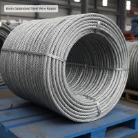China Galvanized Steel Wire Rope for Drilling Rig with 7x19 Construction and 1570-1960MPa Tensile Strength for sale