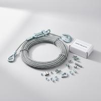 China 6.35mm Diameter Galvanized Carbon Steel Wire Rope Sling for Grape Trellis with Accessories for sale