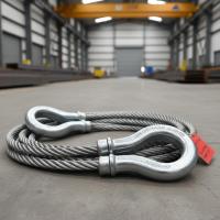 China 6x36+pp Galvanized Steel Wire Rope Sling with 800 KGS Breaking Strength and 1:5 Safety Factor for sale