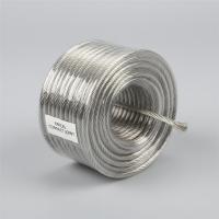 China Clear Vinyl Coated Galvanized Steel Wire Rope 3.0mm Diameter 100m Length for Safety Protection and Binding for sale