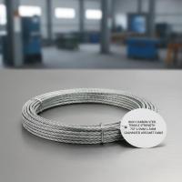 China High Carbon Steel 7x7 Structure 1.5mm Diameter Galvanized Aircraft Wire Rope with 1570-1960MPa Tensile Strength for sale