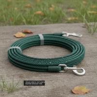 China Heavy Duty Dog Tie Out Cable with 100 Pounds Capacity, 20 Foot Length, and Weather-resistant Steel Construction for Large Dogs for sale