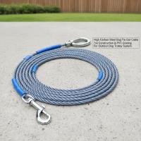 China High Carbon Steel Dog Tie Out Cable with 7x7 Construction and PVC Coated for Outdoor Dog Trolley System for sale