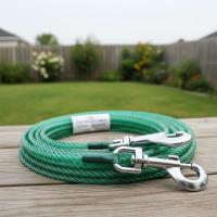 China High Carbon Steel Dog Tie Out Cable with 7x7 Construction and PVC Coated for Outdoor Dog Trolley System for sale