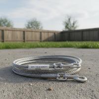 China Heavy Duty Dog Tie Out Cable with 100 Pounds Capacity, 20 Foot Length, and Weather-resistant Steel Construction for Large Dogs for sale
