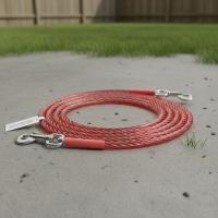 China High Carbon Steel Dog Tie Out Cable with 7x7 Construction and PVC Coated for Outdoor Dog Trolley System for sale