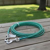 China High Carbon Steel Dog Tie Out Cable with 7x7 Construction and PVC Coated for Outdoor Dog Trolley System for sale