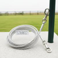 China High Carbon Steel Dog Tie Out Cable with 7x7 Construction and PVC Coated for Outdoor Dog Trolley System for sale