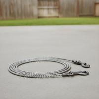 China Heavy Duty Dog Tie Out Cable with 100 Pounds Capacity, 20 Foot Length, and Weather-resistant Steel Construction for Large Dogs for sale