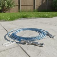 China High Carbon Steel Dog Tie Out Cable with 7x7 Construction and PVC Coated for Outdoor Dog Trolley System for sale