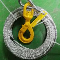 China 6x26 3/8  50ft/150ft tow truck wire rope winch line for sale