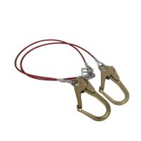 China Heat-Resistant Shock-Absorbing Fall Arrest Lanyard with 7x19 Construction and Anchor for sale