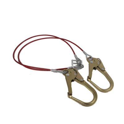 China Heat-Resistant Shock-Absorbing Fall Arrest Lanyard with 7x19 Construction and Anchor for sale