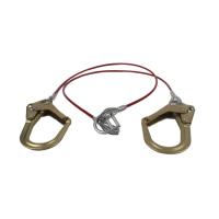 China Heat-Resistant Shock-Absorbing Fall Arrest Lanyard with 7x19 Construction and Anchor for sale
