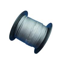 China 7x7 Construction Galvanized Steel Wire Rope with Electro Galvanized Finish for Precision Aircraft and Control Cable in 1.5mm-8mm Diameter for sale