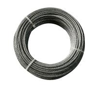 China 7x7 Construction Galvanized Steel Wire Rope with Electro Galvanized Finish for Precision Aircraft and Control Cable in 1.5mm-8mm Diameter for sale