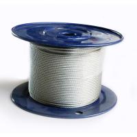 China 7x7 Construction Galvanized Steel Wire Rope with Electro Galvanized Finish for Precision Aircraft and Control Cable in 1.5mm-8mm Diameter for sale