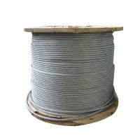 China 6x19 FC Galvanized Steel Wire Rope with Hot Dip Galvanized Finish and DIN 3060 Compliance for Lifting and Rigging for sale