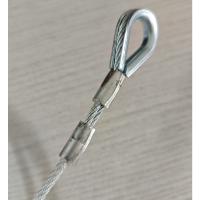 China Vinyl Coated Cable Assembly with two ferrules and thimble at both ends for sale