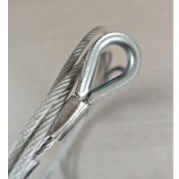 China Vinyl Coated Cable Assembly with two ferrules and thimble at both ends for sale