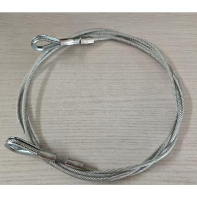 China Vinyl Coated Cable Assembly with two ferrules and thimble at both ends for sale