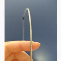 China SS304 Stainless Wire Rope Loop with TPU Coating for Collapsible Bucket - 66.5cm Length Wire Rope Sling Assembly for sale