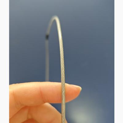 China SS304 Stainless Wire Rope Loop with TPU Coating for Collapsible Bucket - 66.5cm Length Wire Rope Sling Assembly for sale