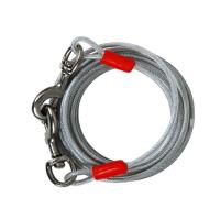 China 30ft Reflective Tie Out Cable And Stake For Large Dogs Up To 120 Pounds for sale