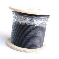 China 7×7 7x19 Black anodized cable Galvanized Aircraft Cable 1/8