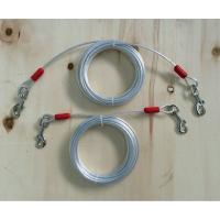 China Wear-Resistant Outdoor 30ft Reflective Tie Out Cable And Stake For Large Dogs for sale