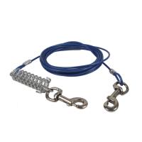 China Shock-proof Tie Out Cable with Spring for dogs for sale