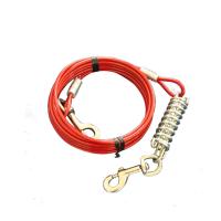 China Shock-proof Tie Out Cable with Spring for dogs for sale